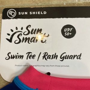 Sun Smart | Swim | Nwt Sun Smart Swim Tee Rash Guard Small | Poshmark